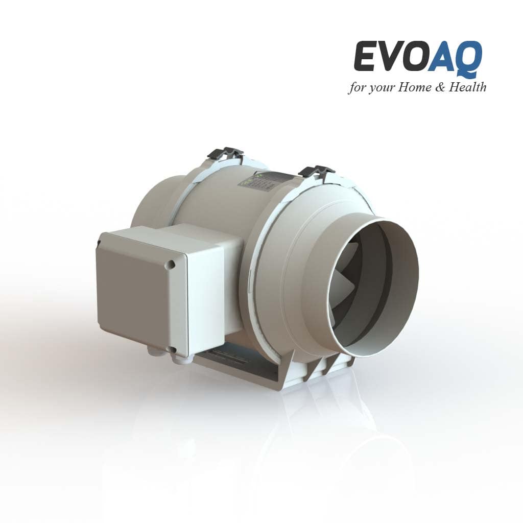EVOAQ 125mm EC Mixed Flow Extraction Fan (Laundry Extraction) - EVOAQ